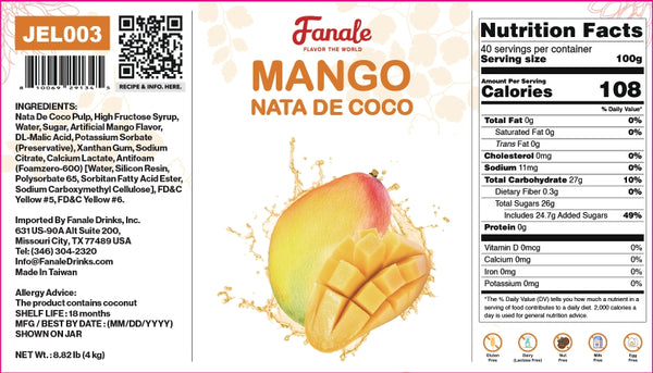 Mango Jelly - Fanale Drinks Bubble Tea Supplier
