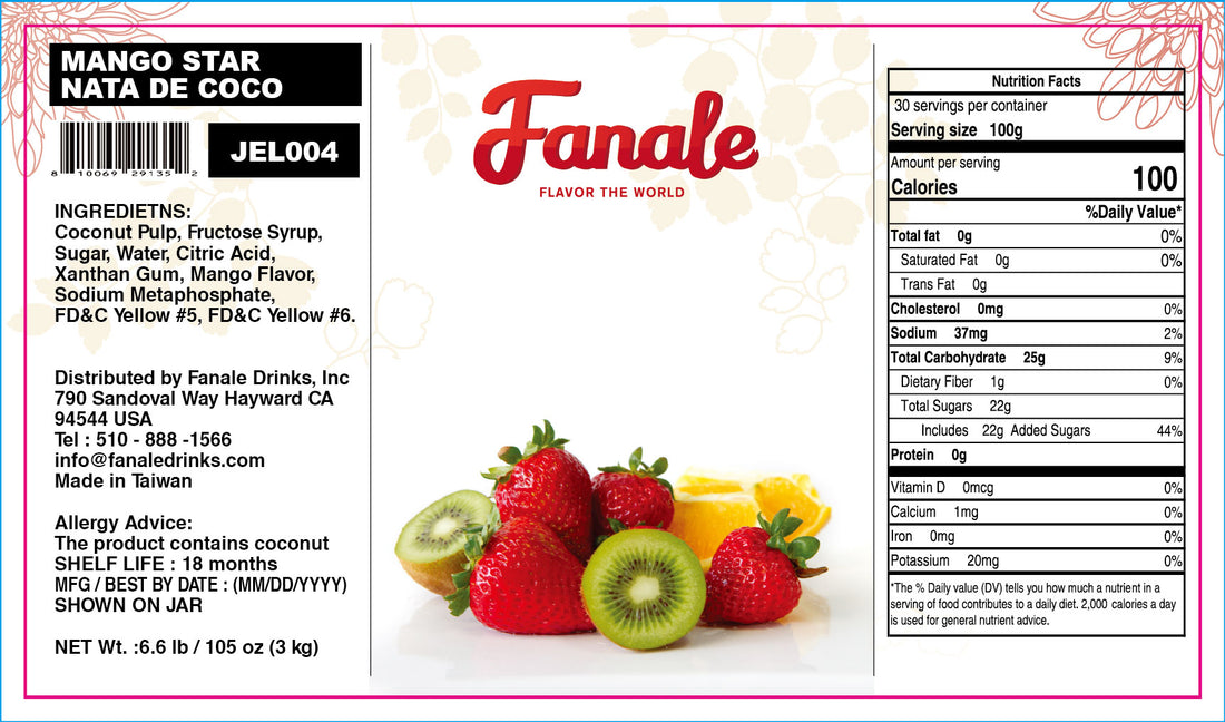 Mango Star Jelly - Fanale Drinks Bubble Tea Supplier
